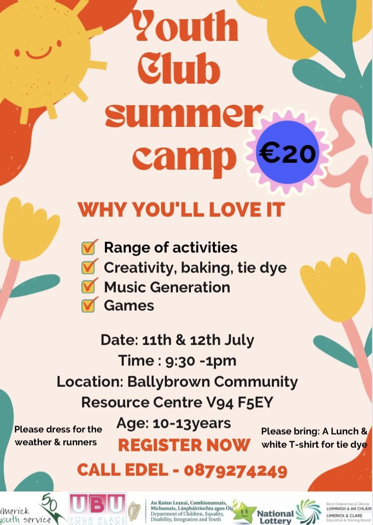 Ballybrown Summer Camp - Limerick Youth Service | Supporting Youth ...